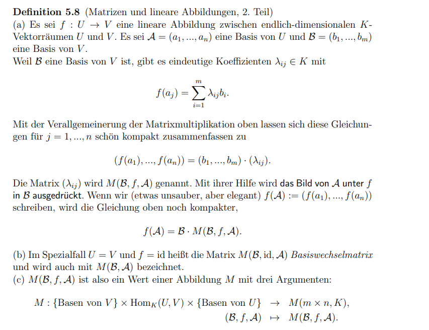 www.mathefragen.de - Was bedeutet definierende Gleichungen, in dem Falle (Lineare Abbildungen?