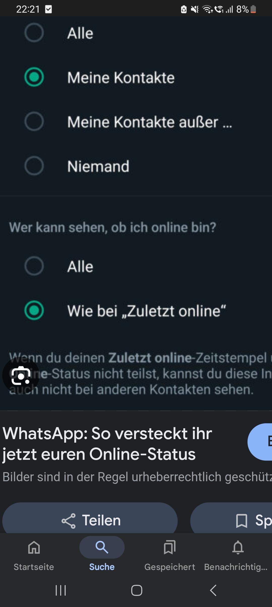 Was bedeutet des bei WhatsApp? (App, online)
