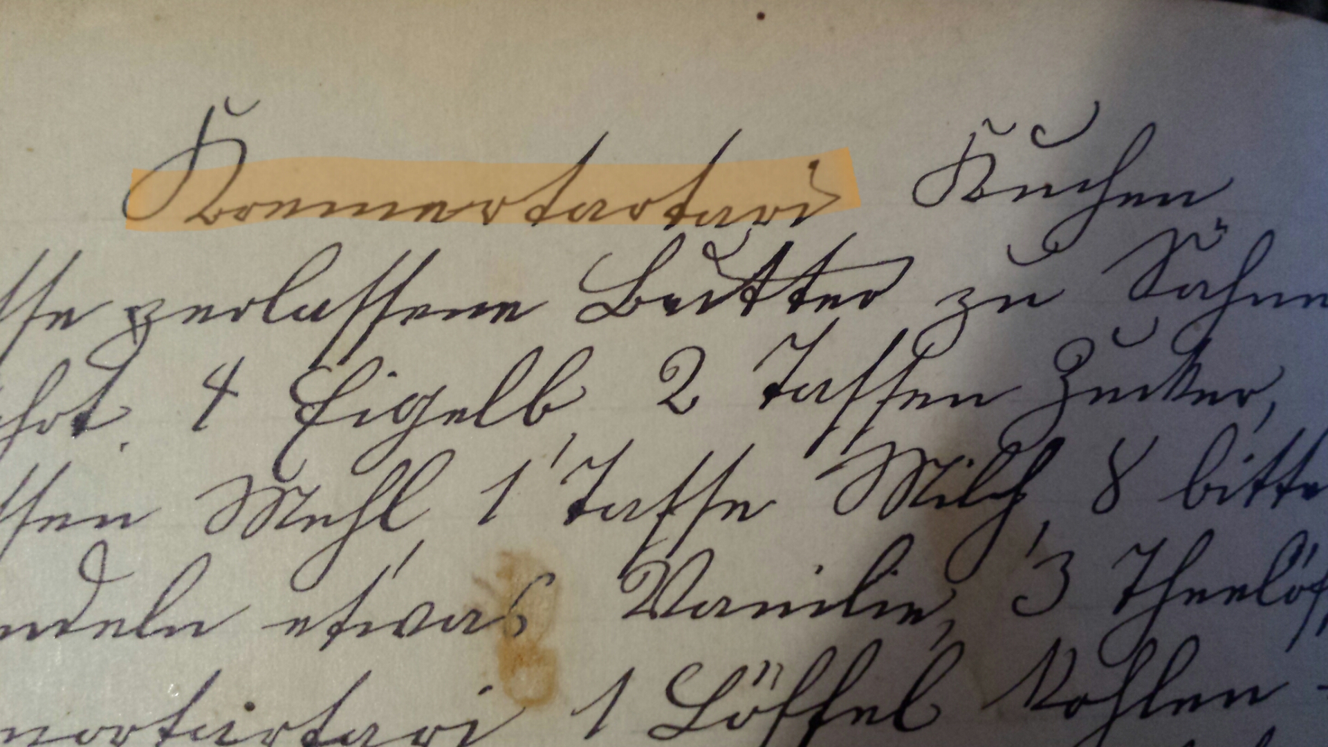 Was bedeutet diese altdeutsch Schrift? (Sprache, Rezept, Altdeutsche ...