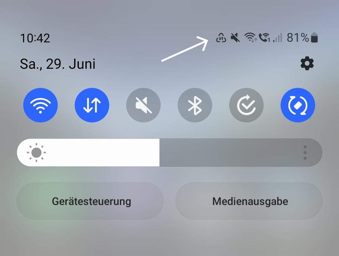 Was bedeutet dieses Zeichen? (Handy, Samsung)