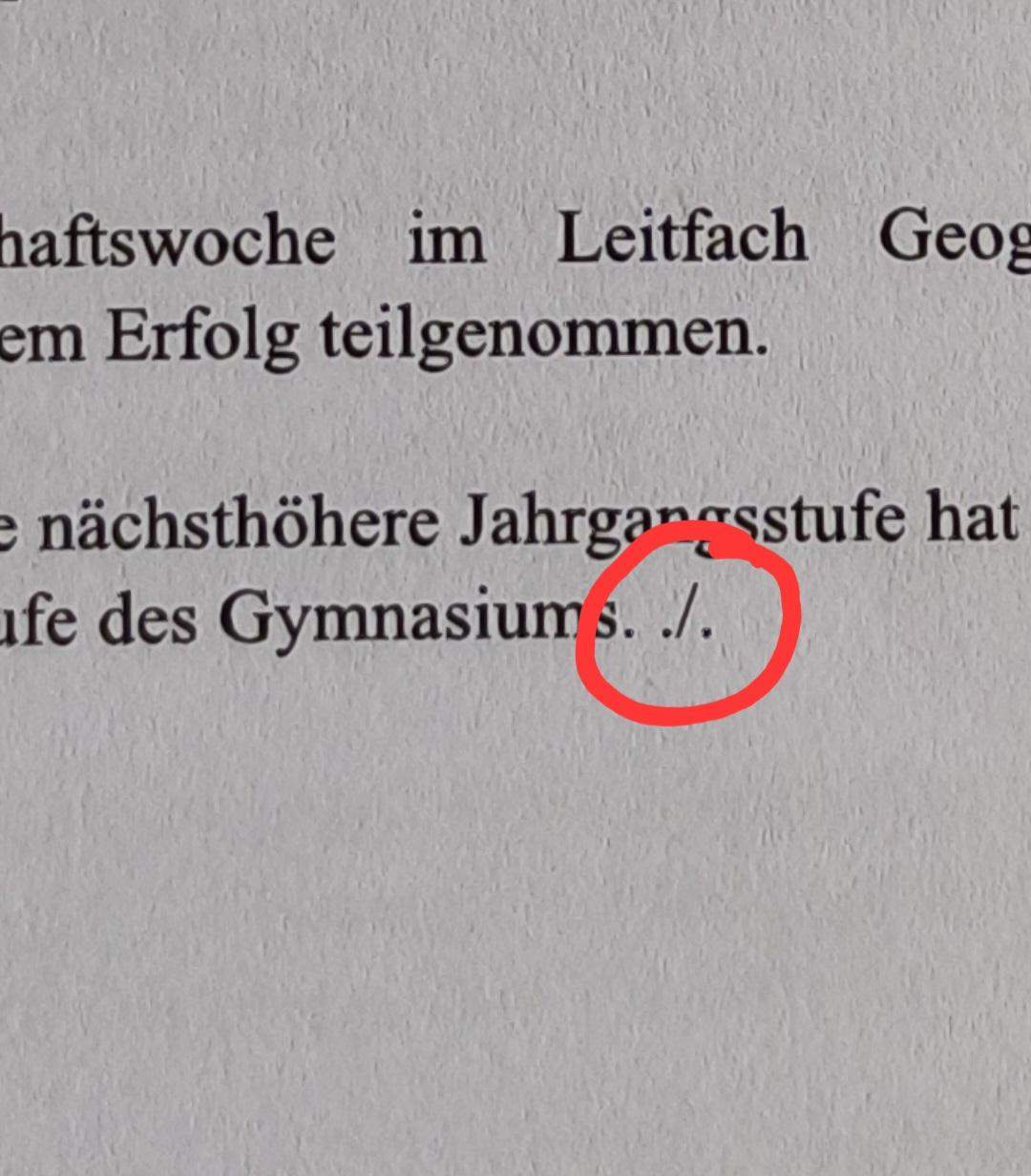 Was bedeutet dieses Zeichen? (Schule, Deutsch, Gymnasium)