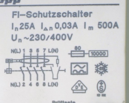 Was bedeutet Im auf dem RCD? (Elektronik, Strom, Elektrik)