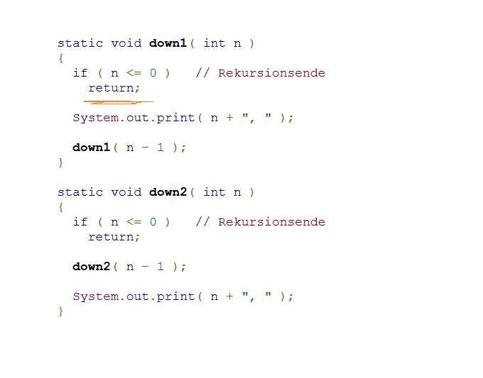 Was bedeutet "return" bei dieser Methode? (programmieren, Java)