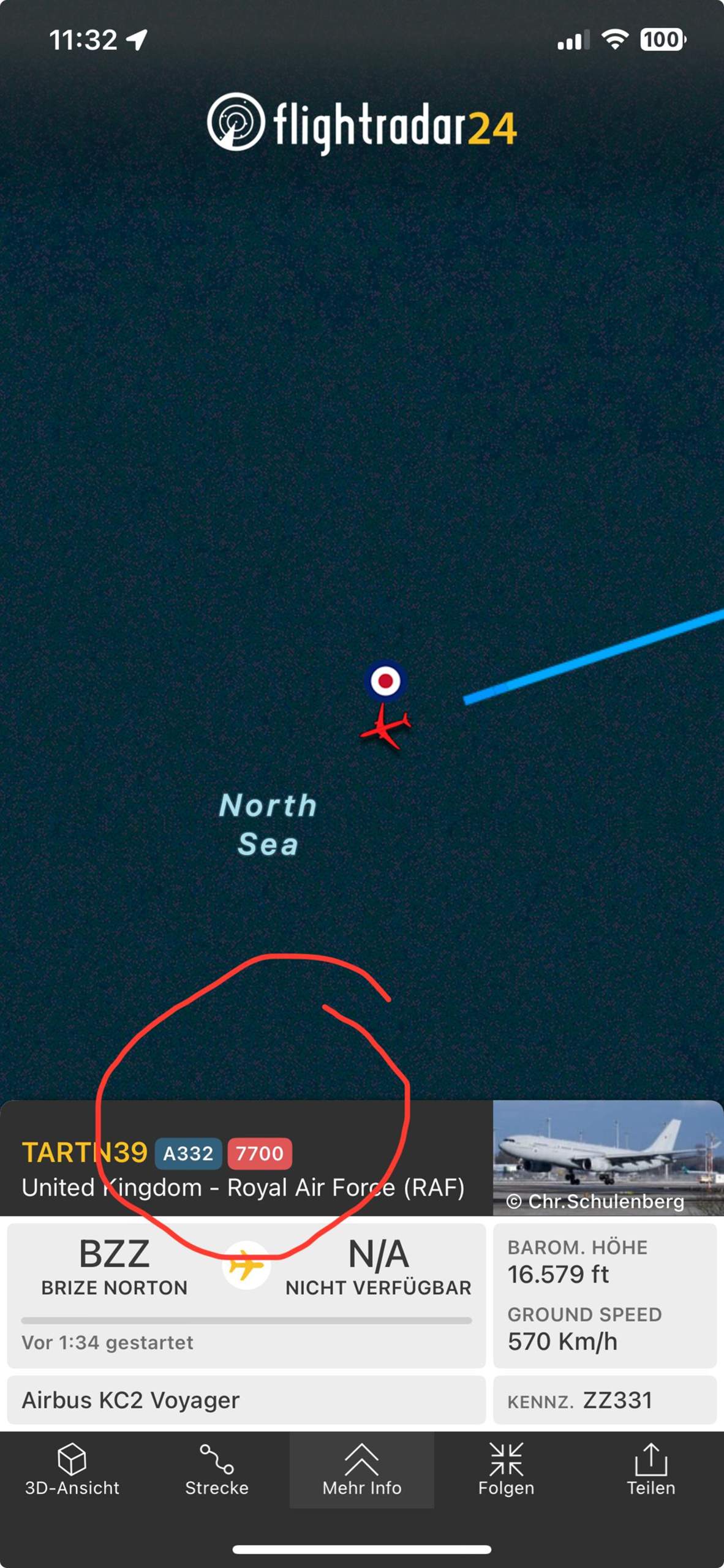 Was bedeutet Squawk 7700 bei Flightradar24? (Computer, App, Flugzeug)