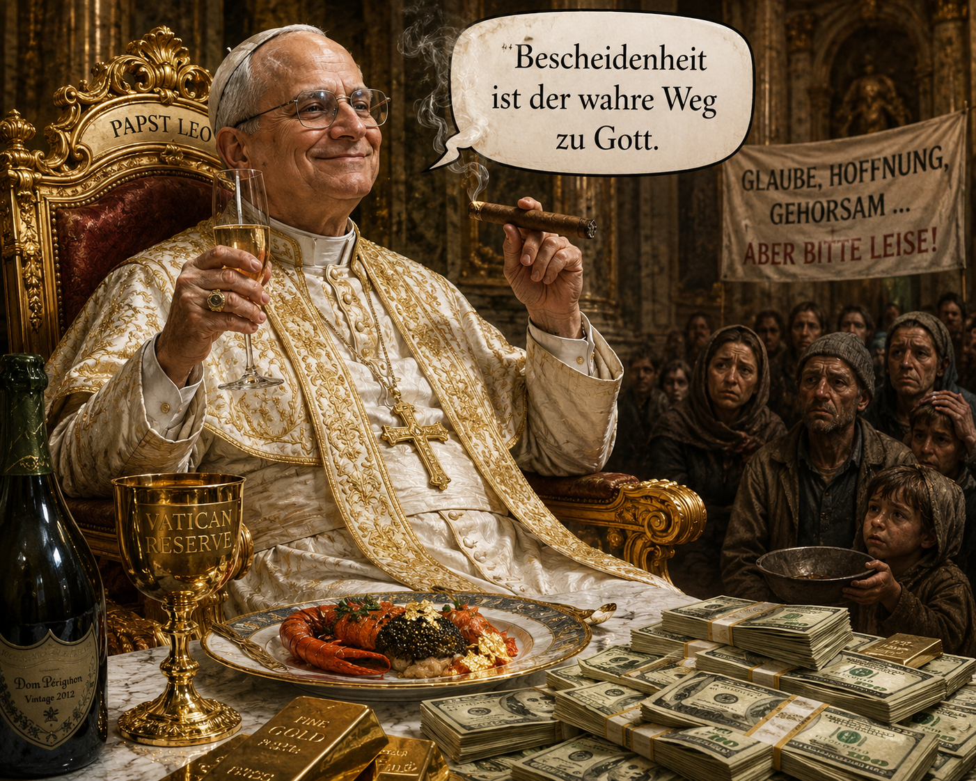 Was denkt ihr über das Bild vom Papst? (Religion, Christentum, Verhalten)