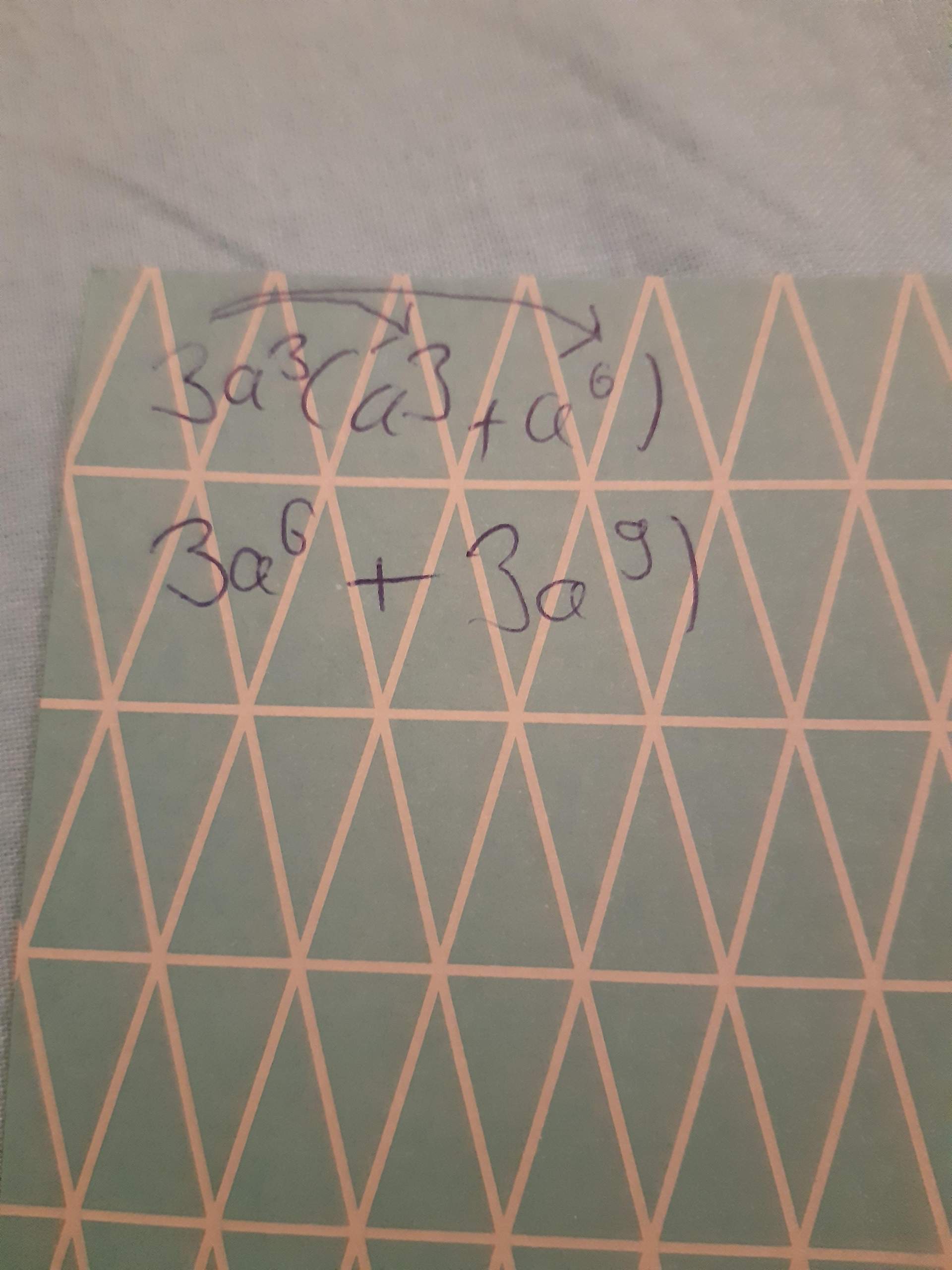 Was ergibt 3a hoch 3 ×(a hoch 3 +a hoch 6)? (Schule, Mathematik, Potenzen)