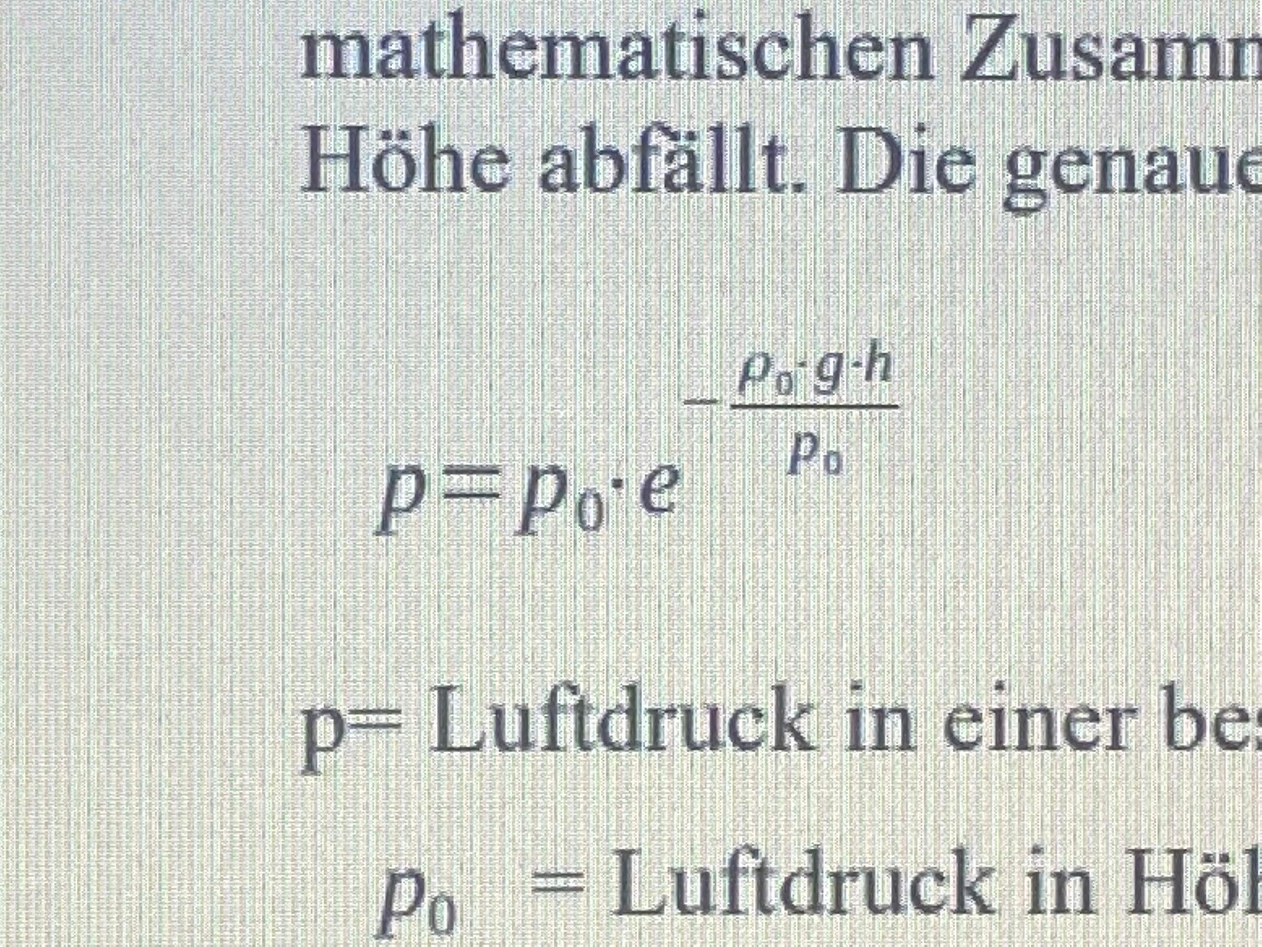 Wunderschoene Luftdruck Berechnen Formel Fotos