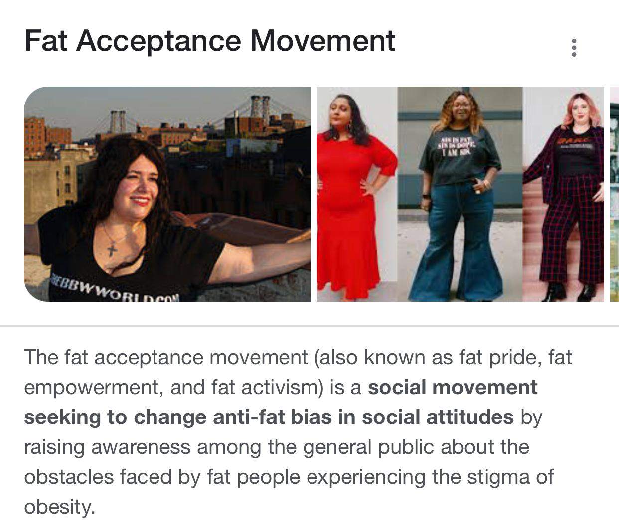 Was haltet ihr von Fat acceptance? (Gesundheit und Medizin, Ernährung ...