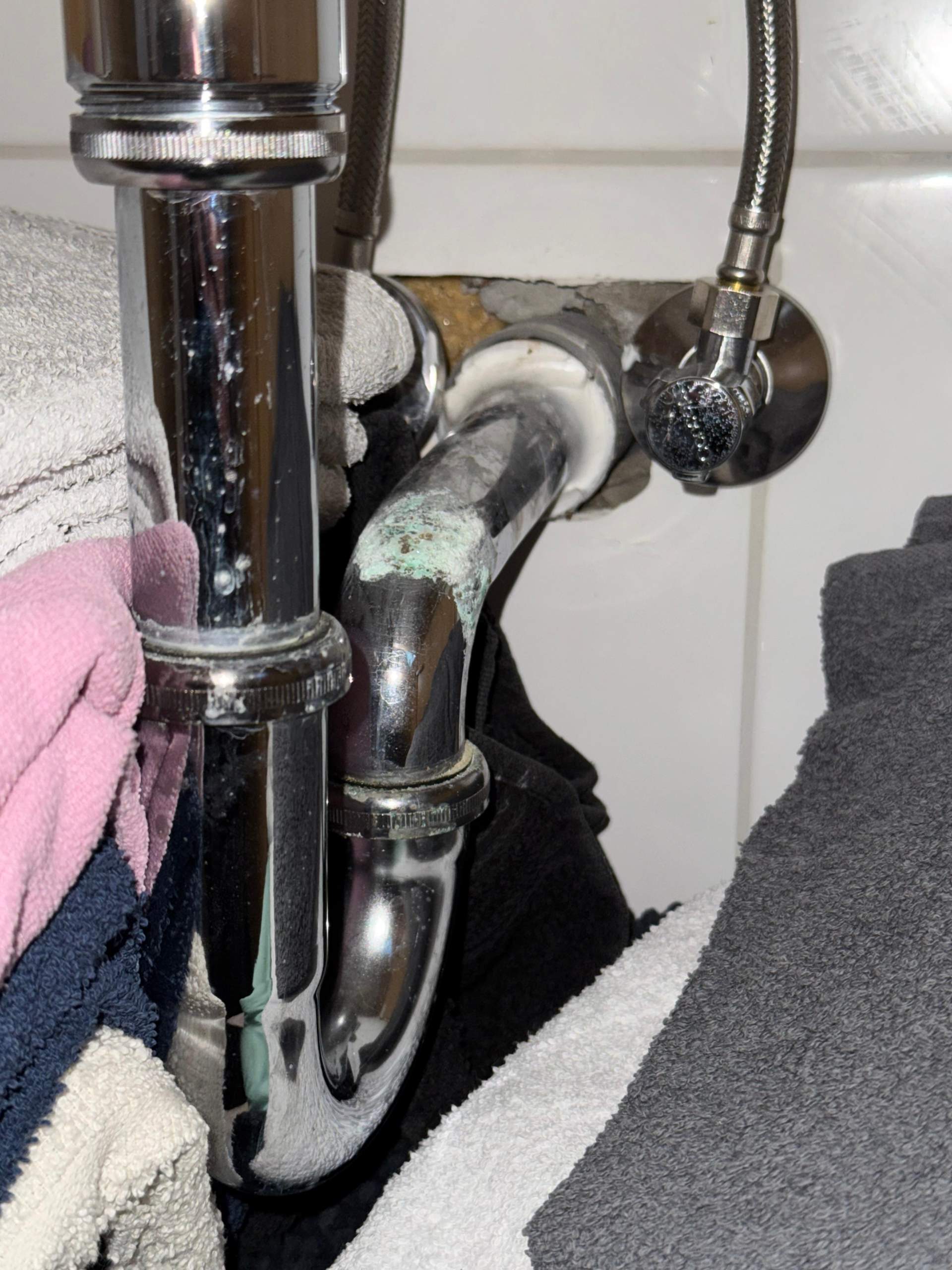 Was ist das auf dem Siphon? (Sanitär, Bad, Badezimmer)
