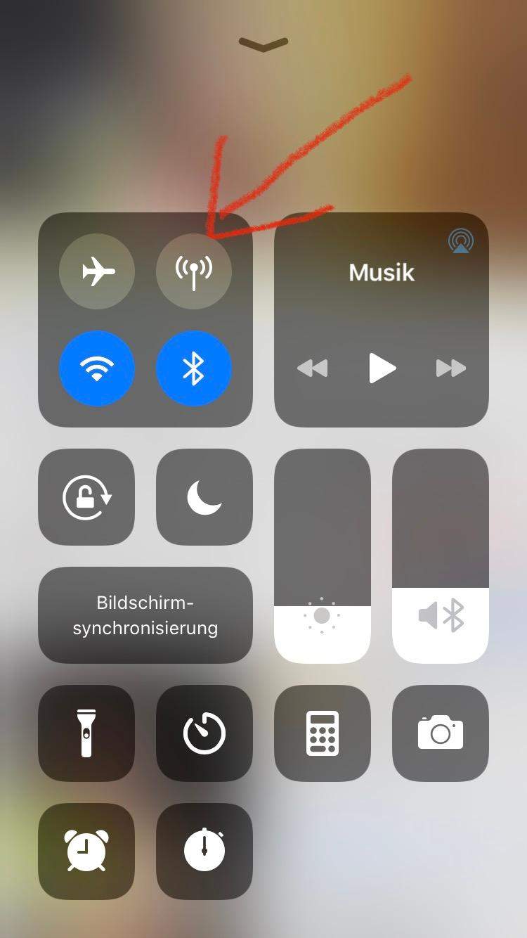 Was ist das für ein Zeichen beim iPhone? (Computer)