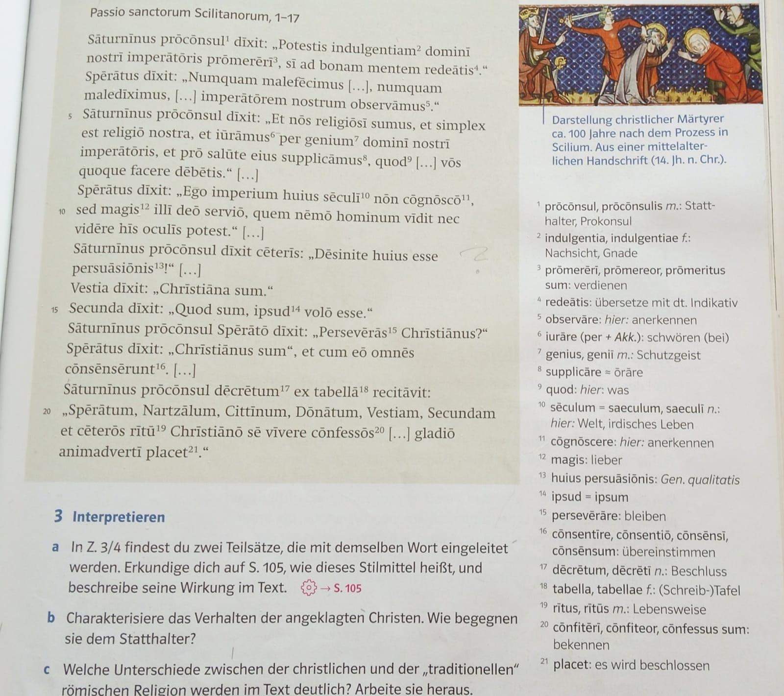 Was ist die Übersetzung dieser lateinischen Sätze? (Sprache, Lernen ...
