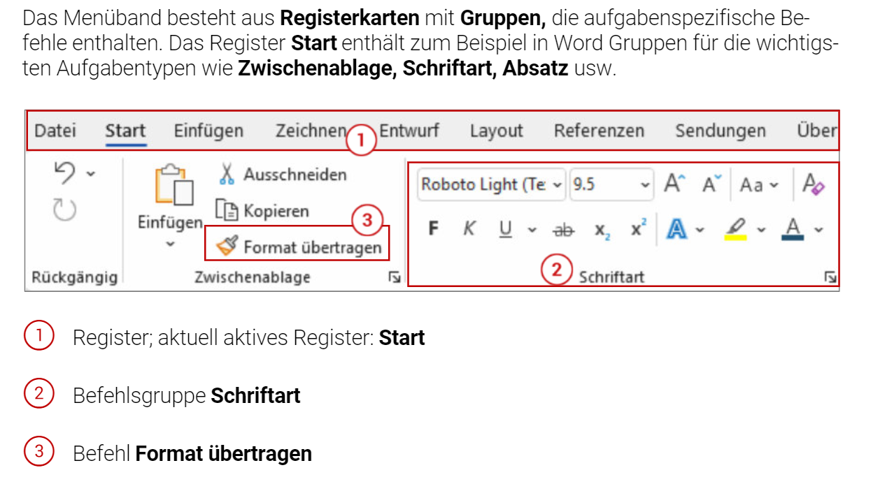 Was ist ein Befehl auf Word? (Microsoft Word, Office 365)