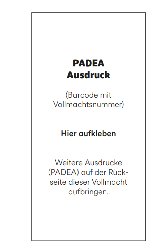Was ist ein PADEA Ausdruck? (Post, Versand, Bestellung)