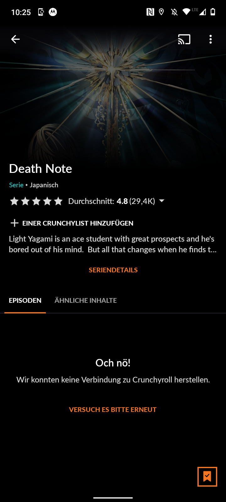 Was ist mit Crunchyroll los? (Anime, Death Note)