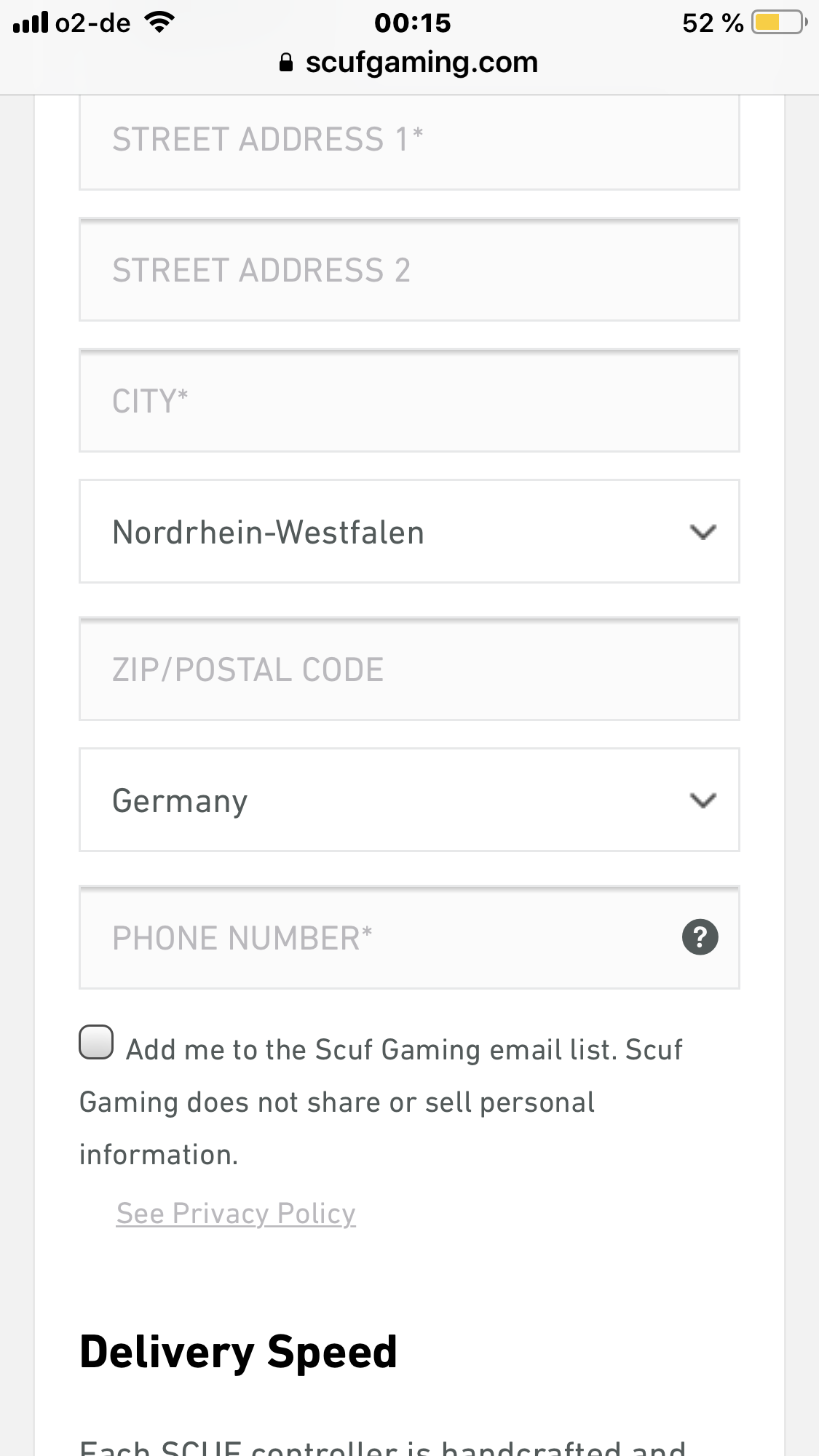 Was ist Street Address 1& 2? (Computer, Deutschland, Shipping)