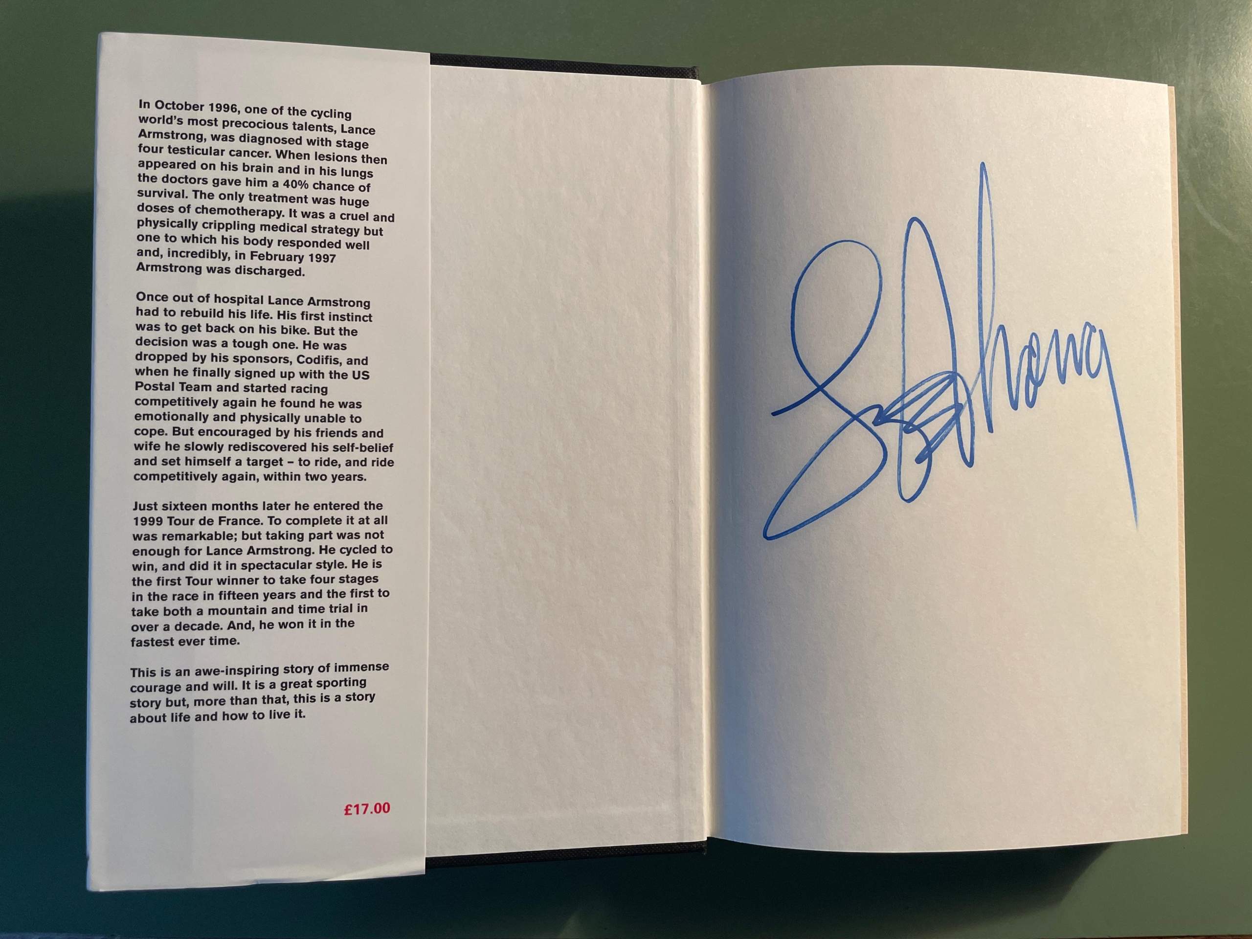 Was könnte ein handsigniertes Buch (englische Ausgabe, It's not about ...