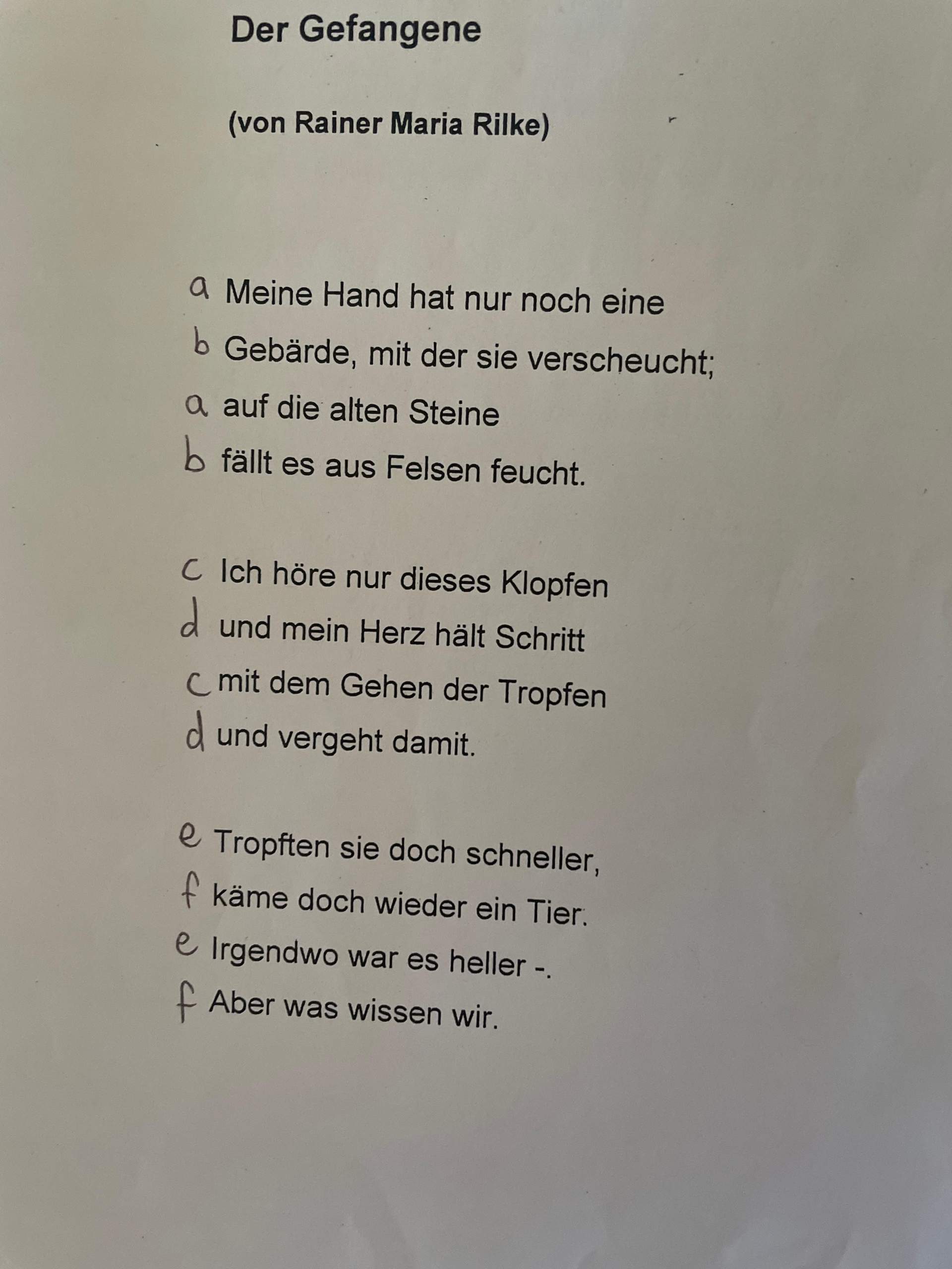 Was möchte uns das Gedicht sagen? (Schule, diskutieren)