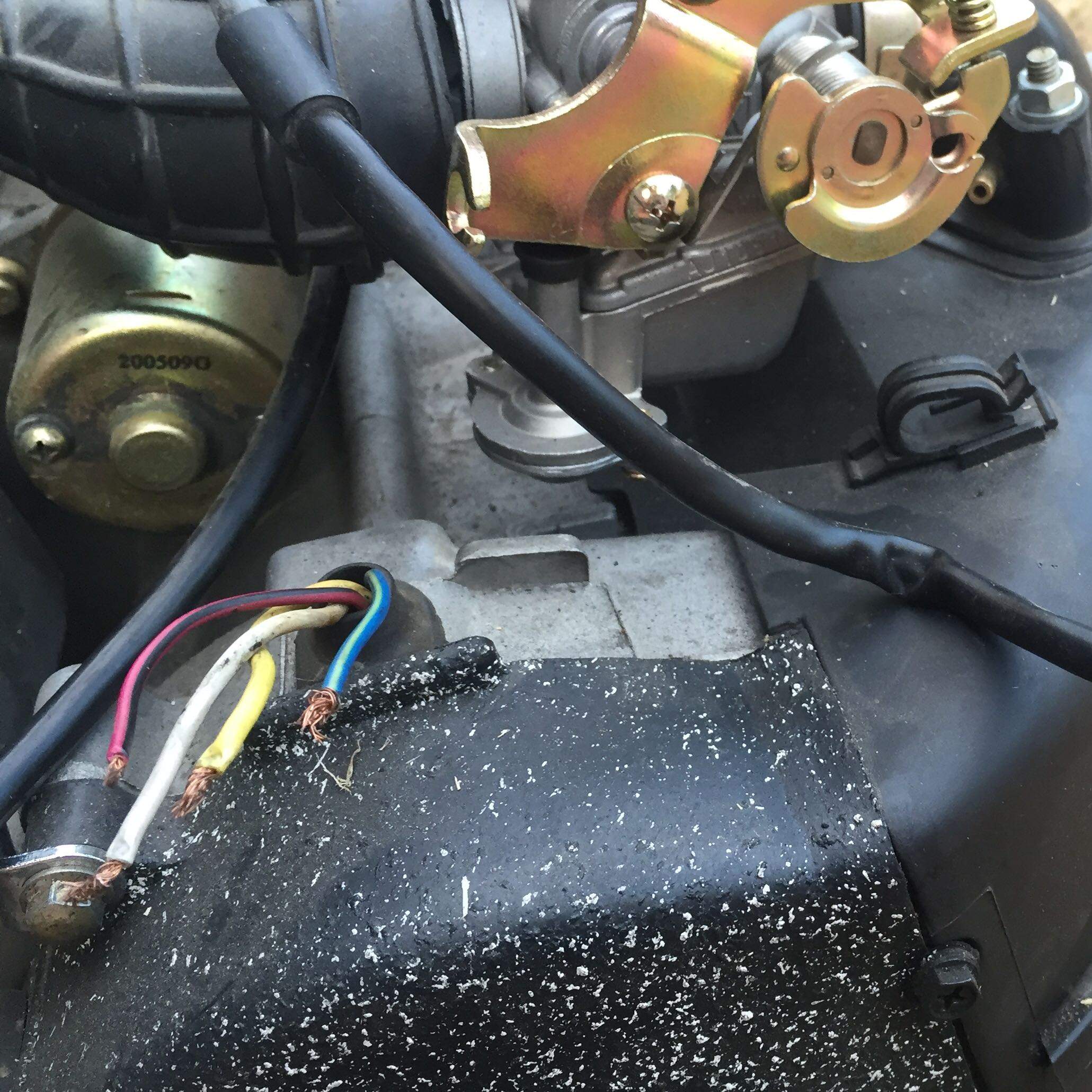 Was muss wo hin (Rex Roller Motor)? (KFZ, Elektrik, 50ccm)