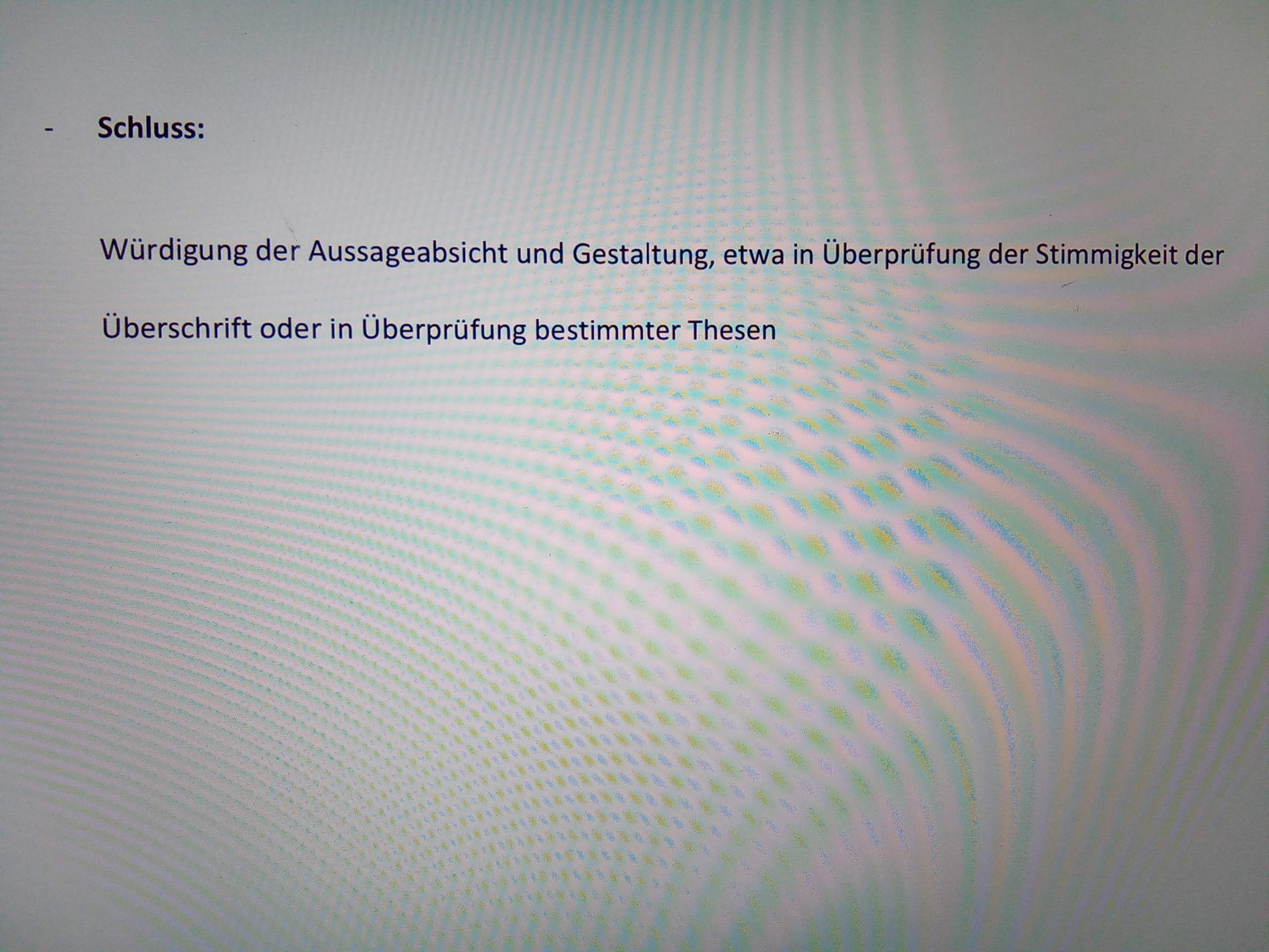 Was soll man am Schluss einer Textanalyse schreiben? (Schule, Deutsch ...