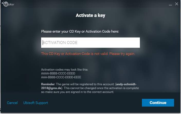 Was soll ich als Aktivierungs Code für Rainbow Six Siege eingeben ...