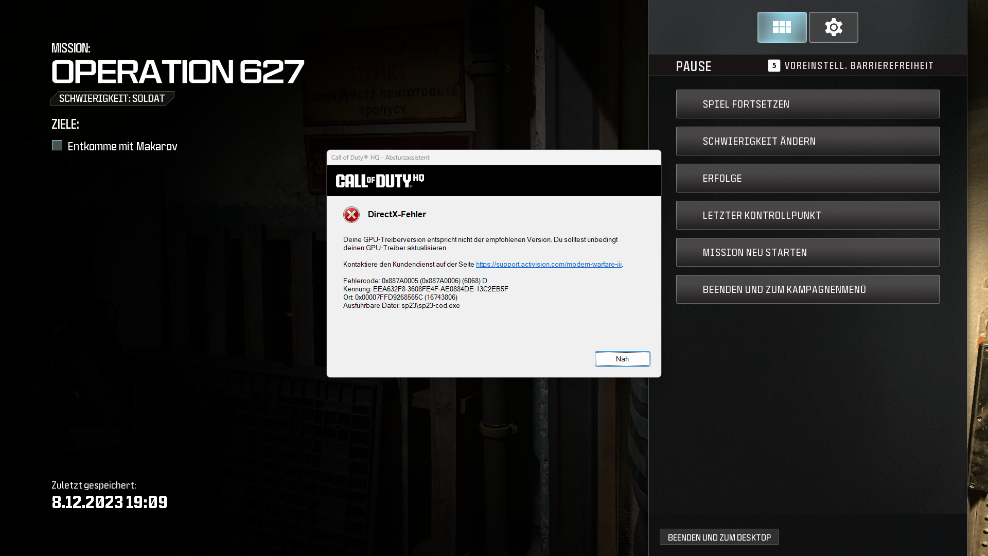 was soll ich machen wenn cod wegen meinem Gpu Treiber abstürzt? (Call ...