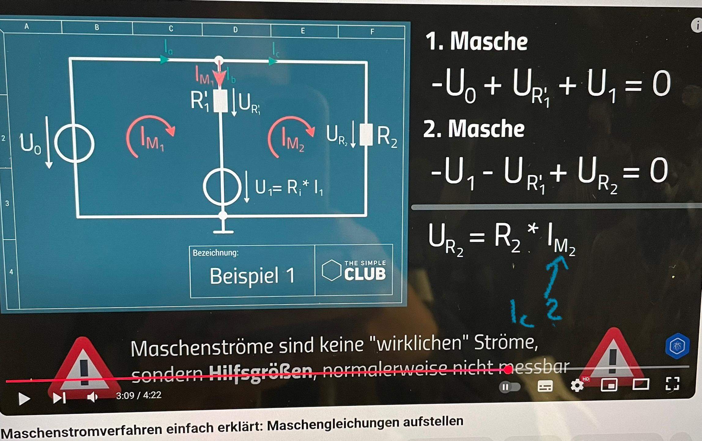 Was unterscheidet I_M1 von Ic in diesem Schaltplan? (Mathematik, Physik, Elektrik)