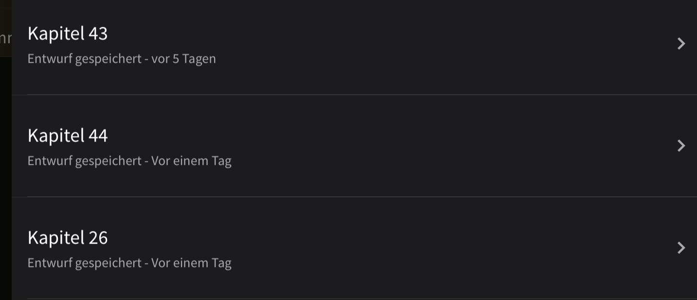 Wattpad Kapitel bewegen? (Buch, Literatur, Fantasy)