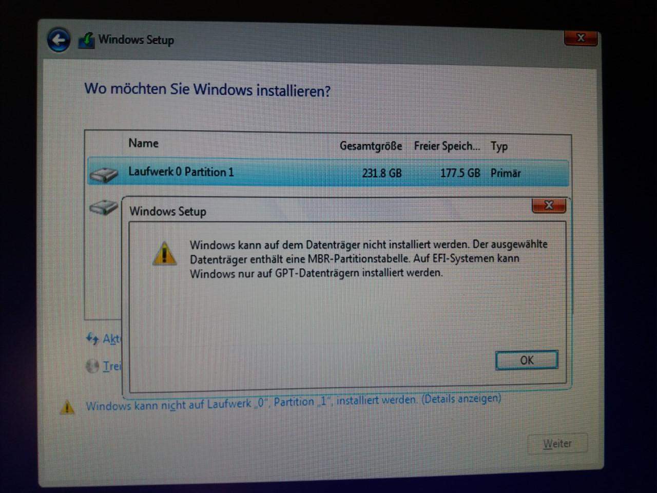 Wechseln von HDD-Festplatte zu geklonte SSD & anschließend dann starten von Windows 10 USB-Stick ...