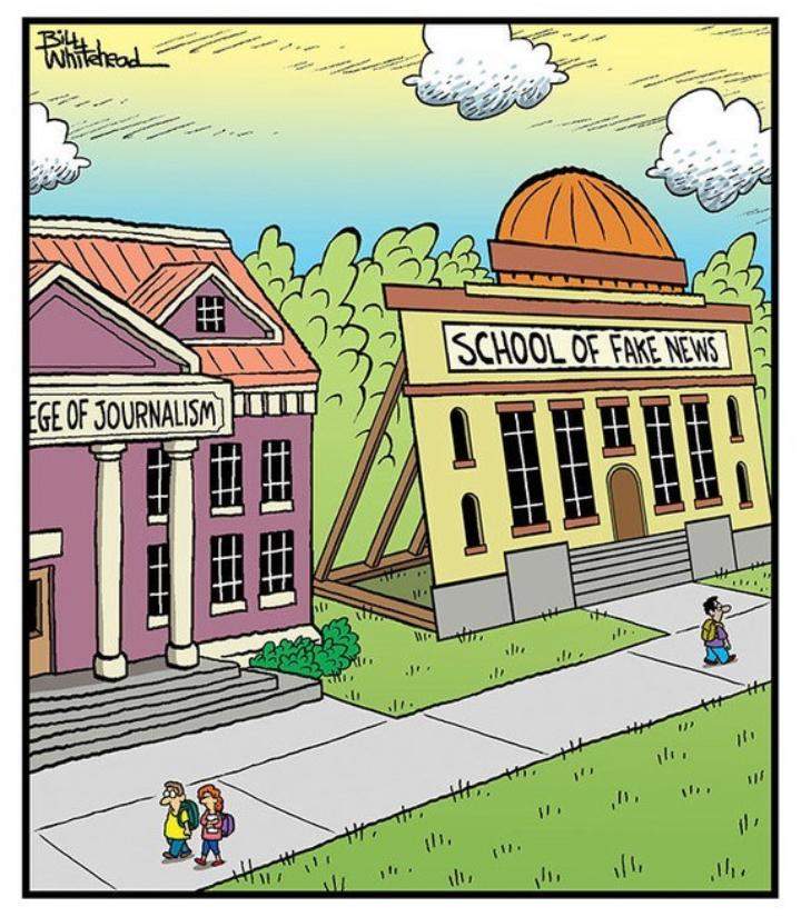 Welche “Cartoon message”? (Abitur, Hausaufgaben, Analyse)