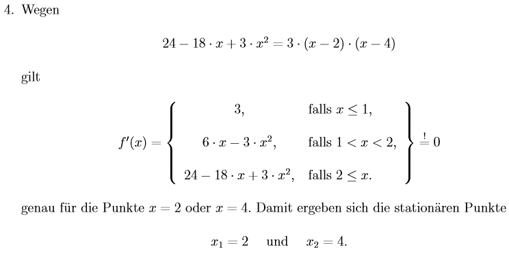 Welche Funktion gleich null setzen bei Funktion mit Intervall? (Schule ...