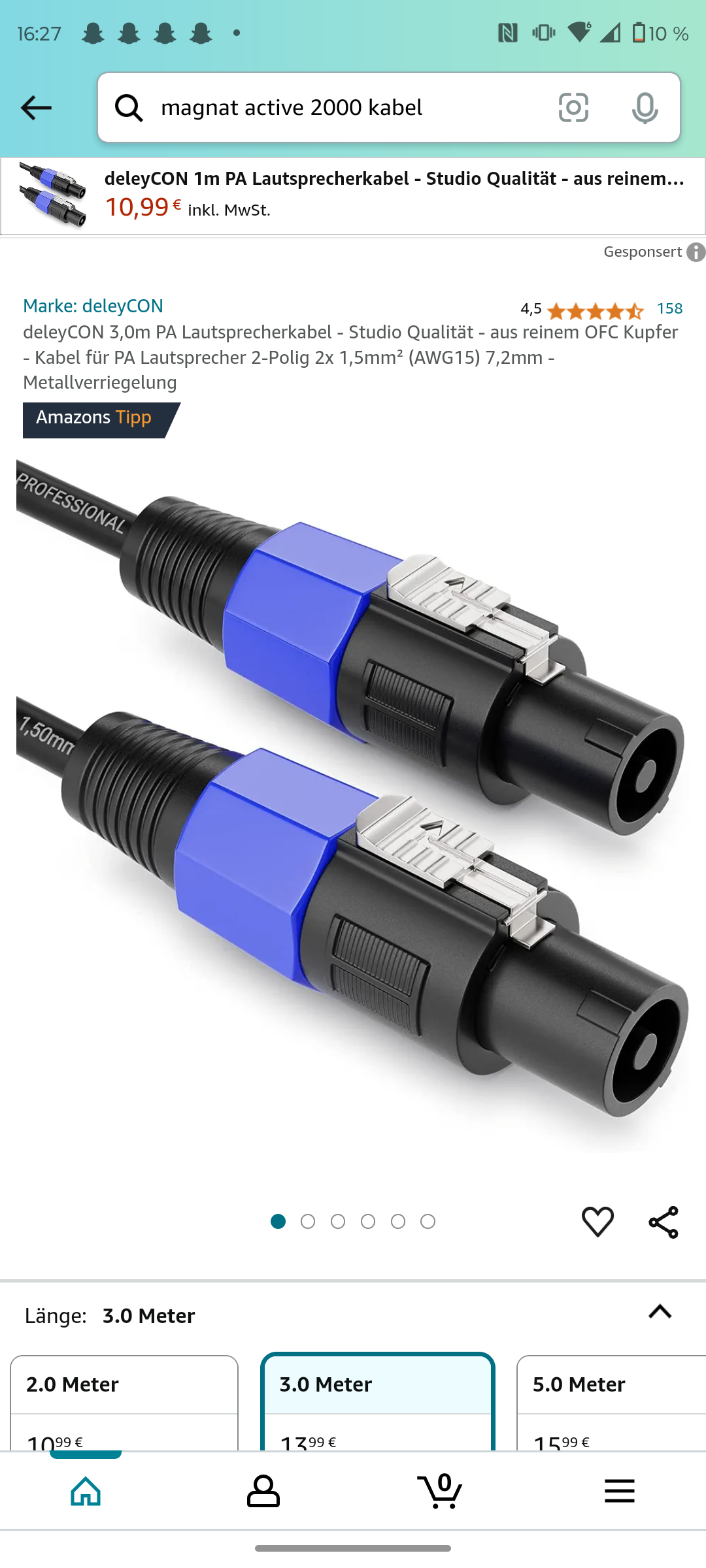 Welche Kabel brauche ich für die Aktiv Lautsprecher Magnat Active 2000 ...