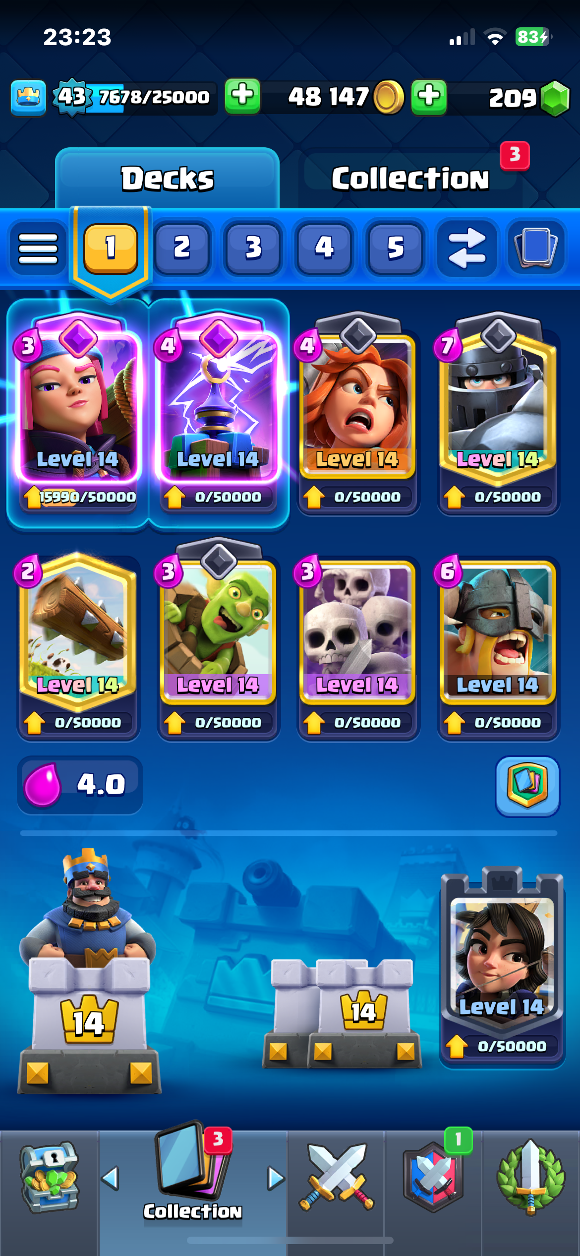 Welche Karten sollte ich in meinem Clash royale deck tauschen? (Android, iOS, Supercell)