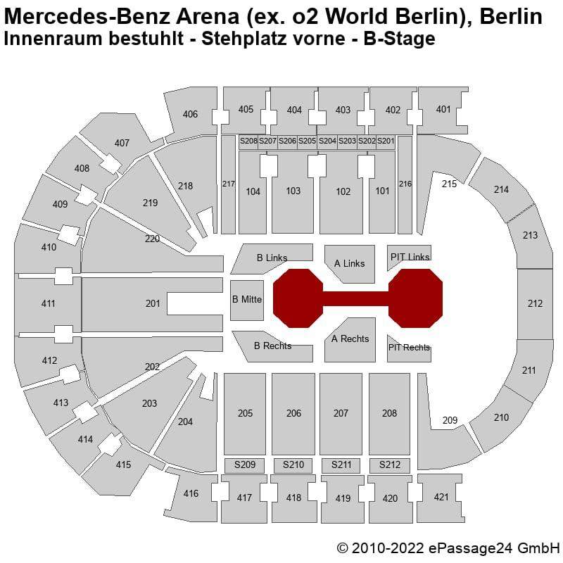 Welche Plätze in der Mercedes Benz Arena bei Konzert? (K-Pop)