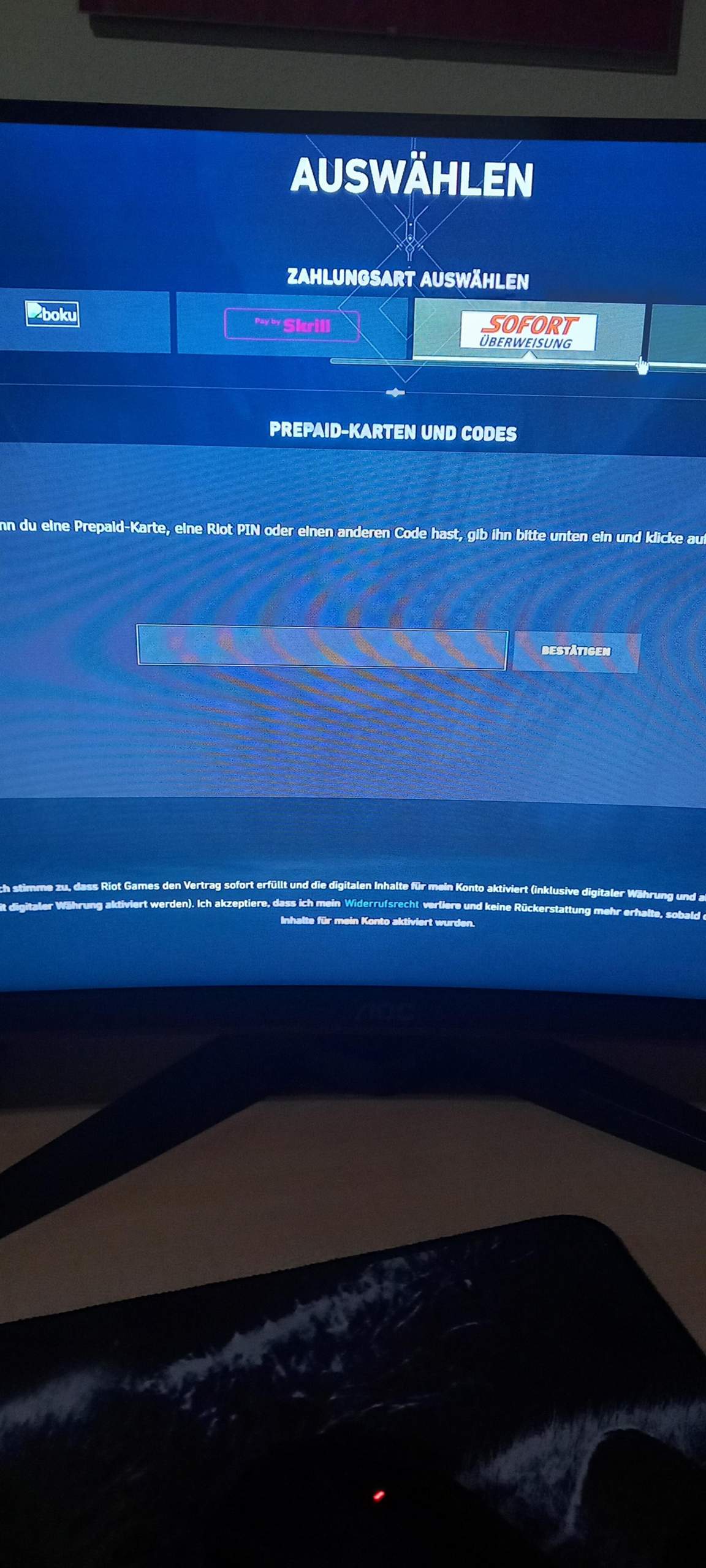 Welche Prepaid Karten für Valorant Points?