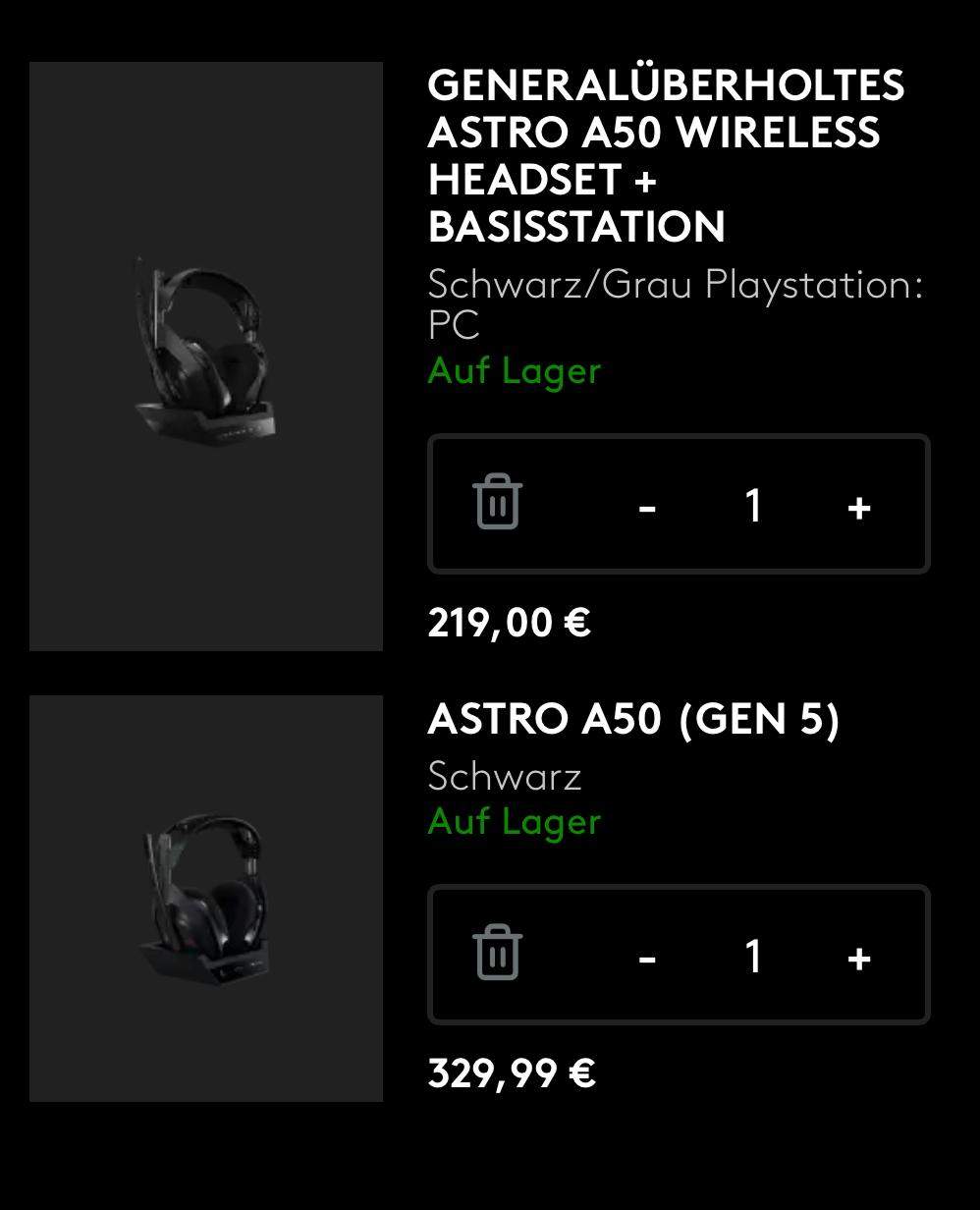 Welche Unterschiede hat das Astro A50 Headset? (Gaming, Logitech, setup)