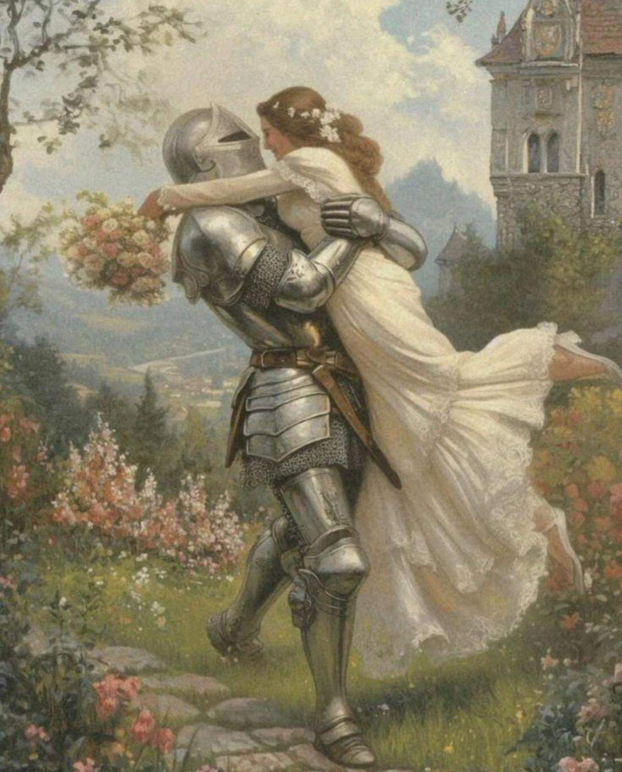 Welche Vibes kriegt ihr alle von diesem Bild😜? (Männer, Ritter, Rüstung)