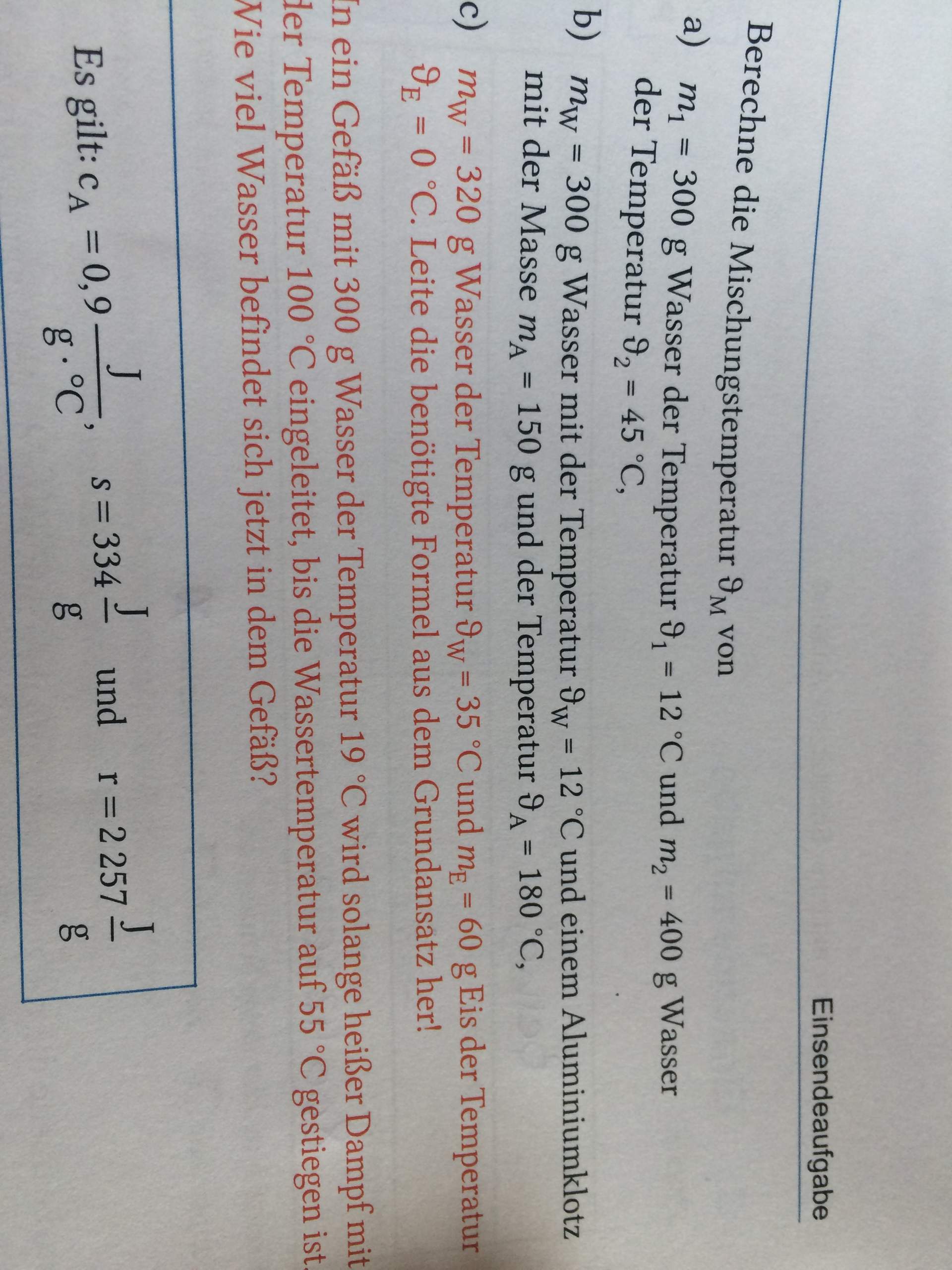 Welche Werte für diese Formel in Physik? (Schule, Wert, Aufgabe)