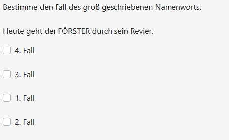Welchen Fall soll ich bestimmen? (Computer, Schule, Deutsch)
