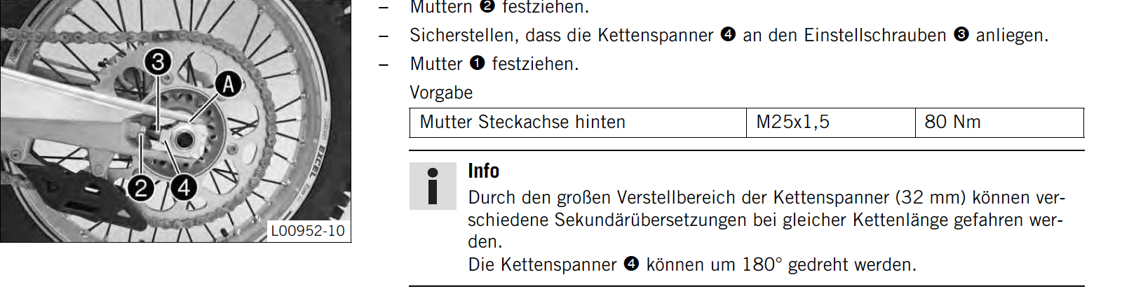 Welchen Steckschlüsseleinsatz benötige ich für Umschaltknarre Mutter ...
