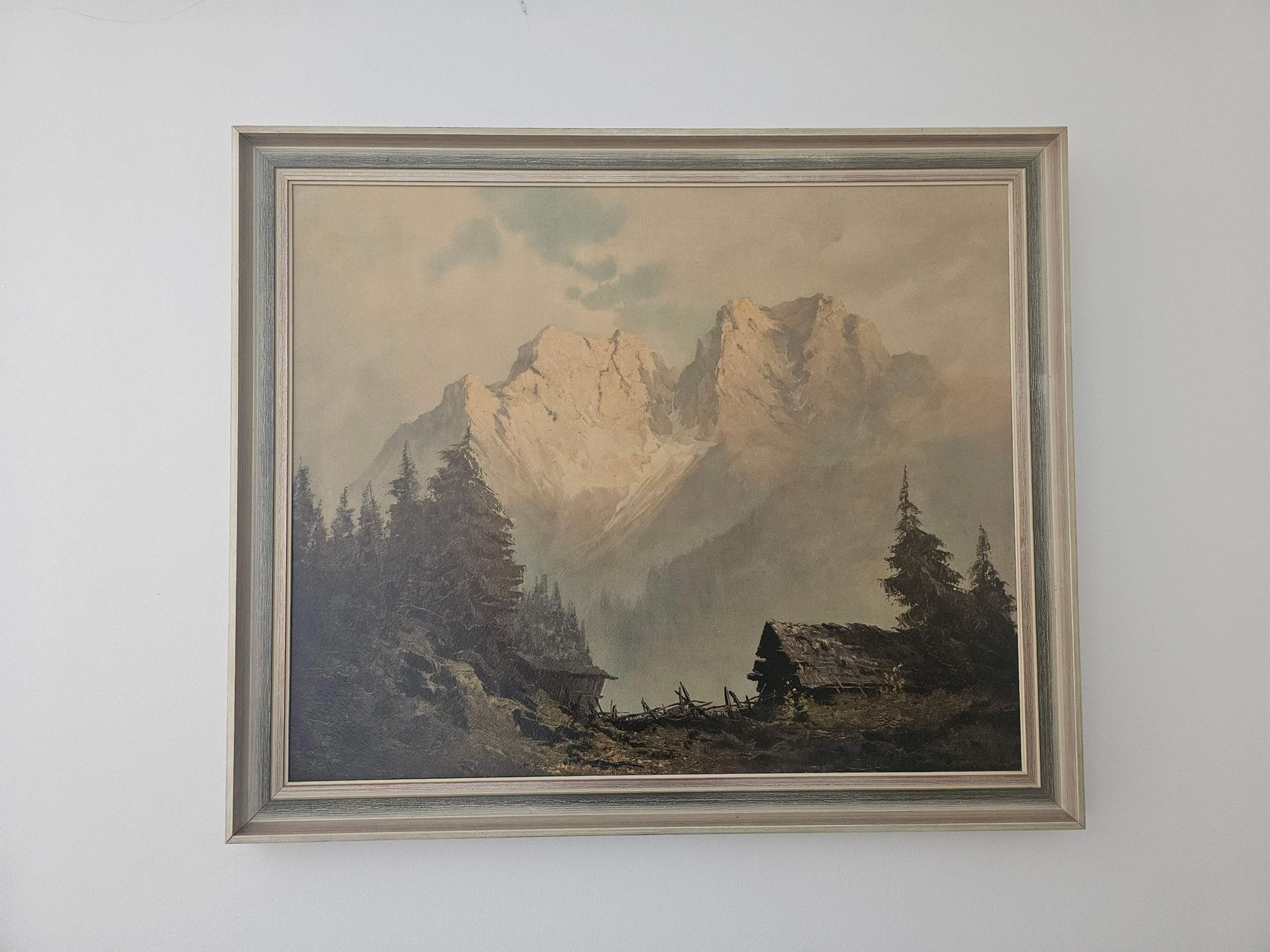 Welcher Berg ist das, auf dem Gemälde? (Bilder, Malerei, Berge)