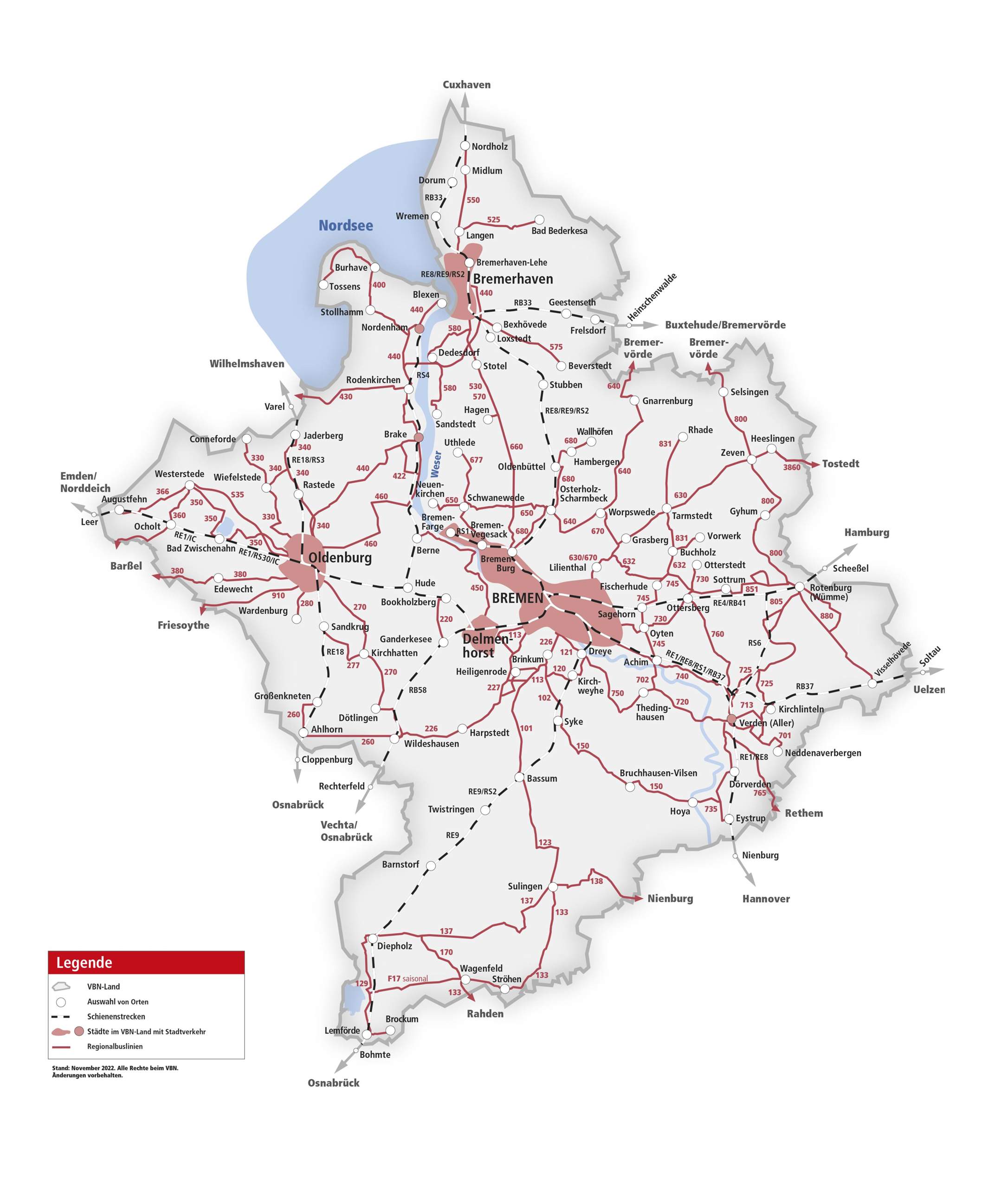 Welcher Ort innerhalb des VBN Landes hat die schönste Natur ...