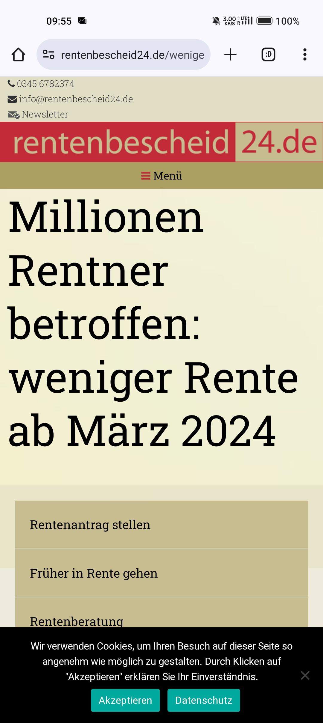 Weniger Rente? (Politik, Geld, Deutschland)