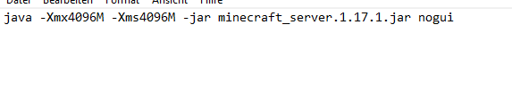 Wenn ich einen Minecraft Server mache und auf die Bat datei klicke ...