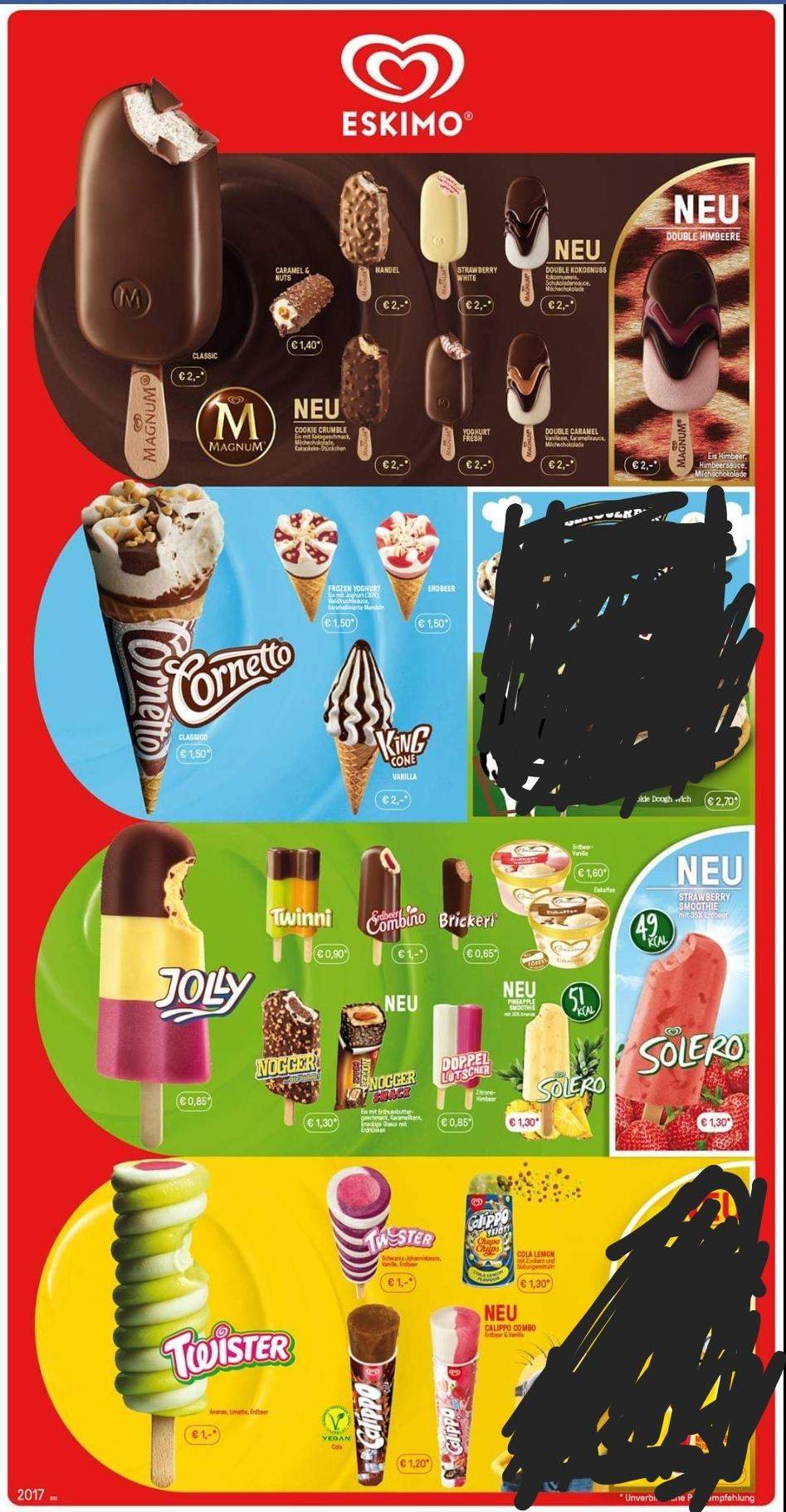 Welches Eskimo Eis magst du am liebsten ? (Freizeit, Menschen, Ernährung)