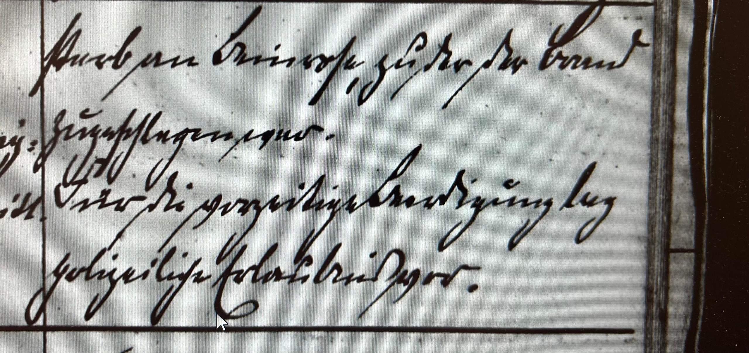 Wer kann diese alte Schrift lesen? Was ist die Todesursache ...