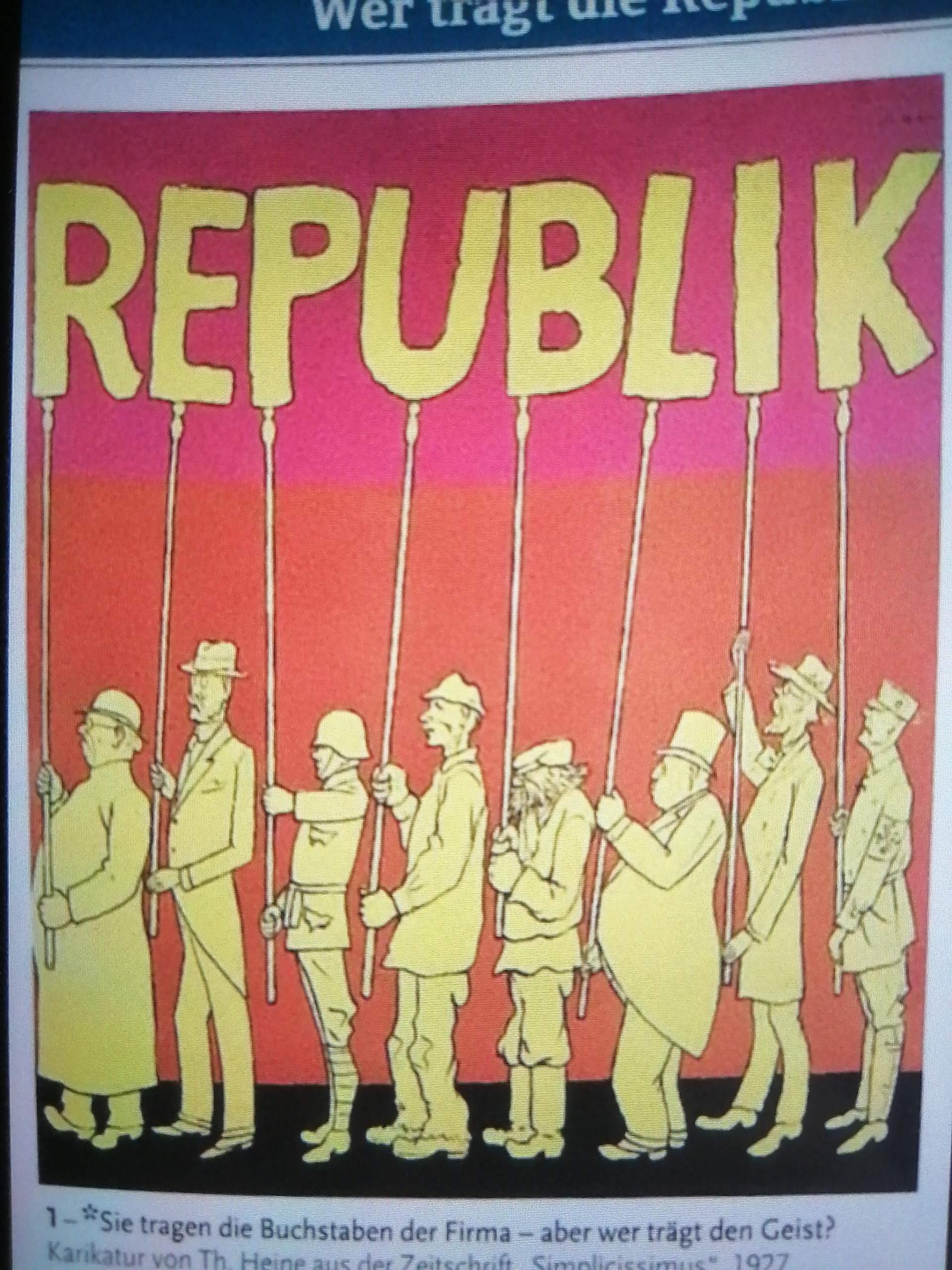 Wer trägt die Republik? (Schule, Geschichte)