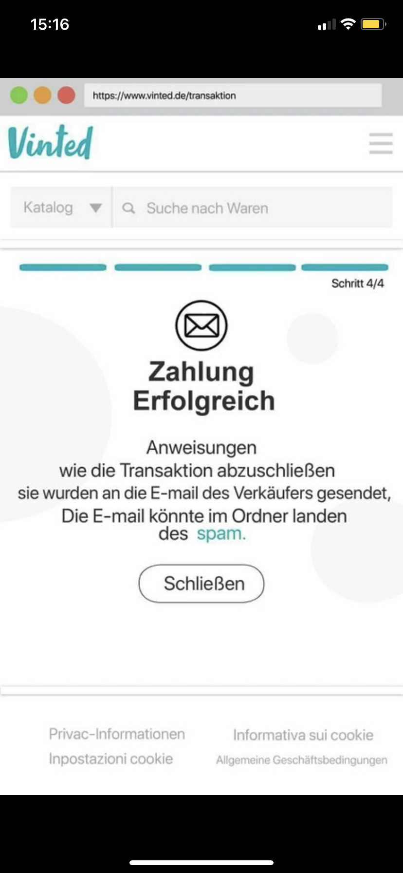 Werde ich hier betrogen? (verkaufen im internet, Betrugsverdacht)