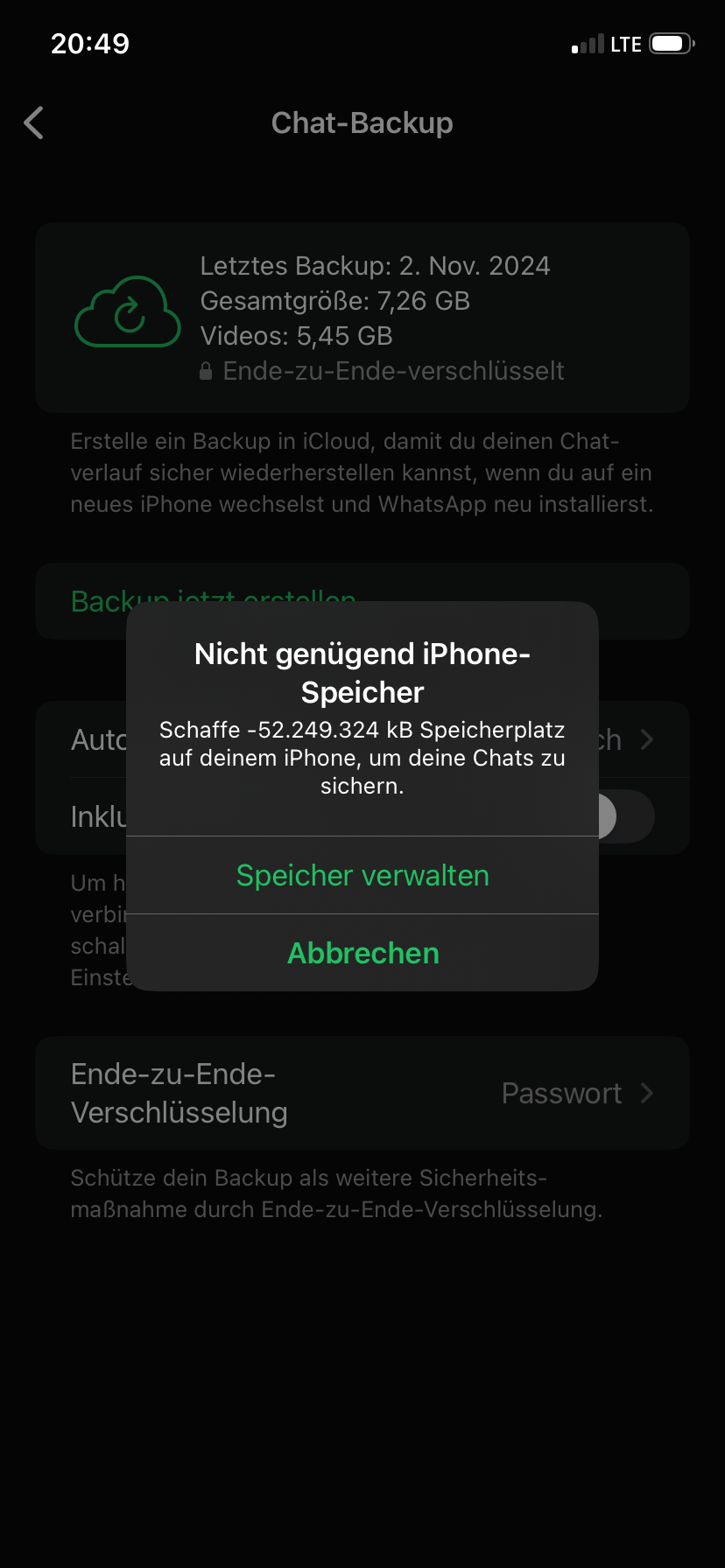 Backup Bei Whatsapp Geht Nicht Hilfe Apple Backup Erstellen
