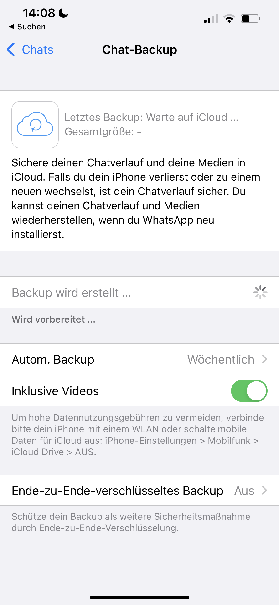 Backup Bei Whatsapp Geht Nicht Hilfe Apple Backup Erstellen