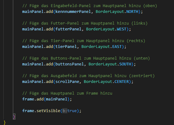 Wie ändere ich die Größe und die Position des Jpanels? (Java ...